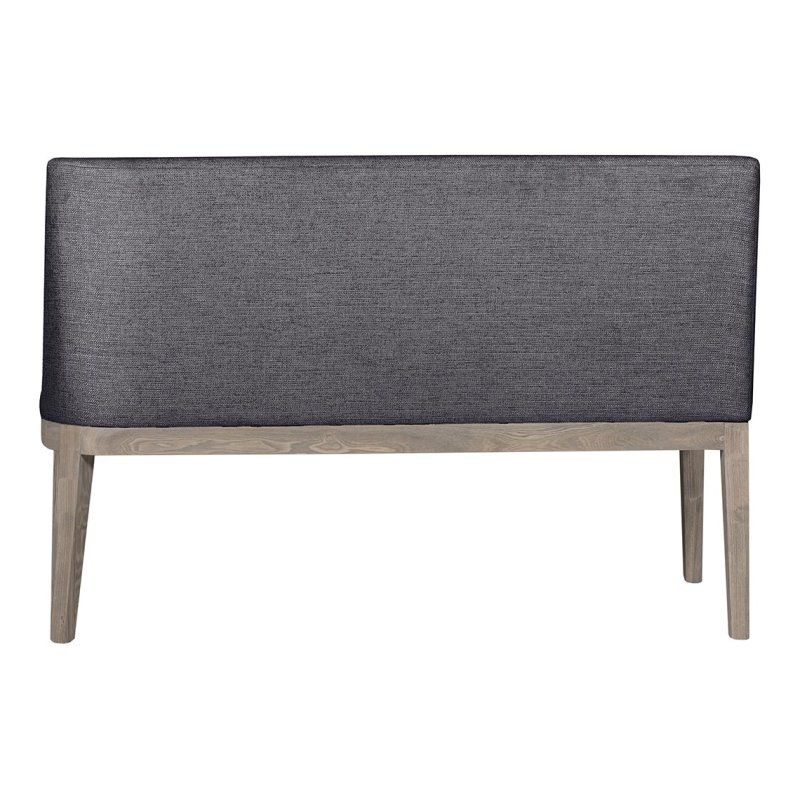 Falun Dark Grey Short Bench | Aldiss of Norfolk