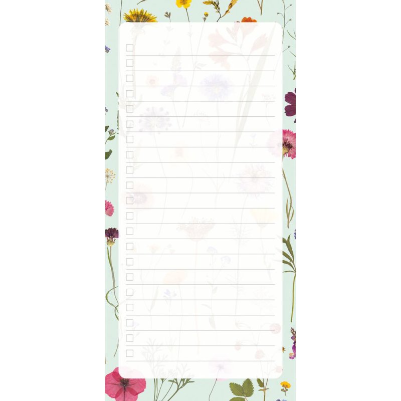 Mint Bloom Magnetic Notepad | Aldiss of Norfolk