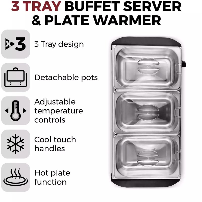 Tower 3 Tray Buffet Server | Aldiss of Norfolk