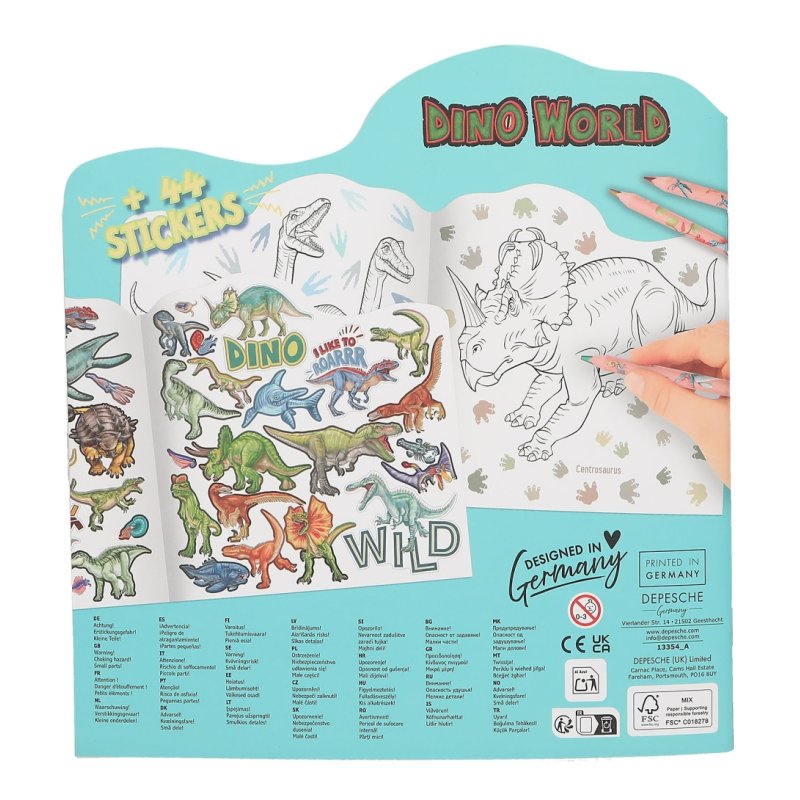Dino World Colouring Book | Aldiss of Norfolk