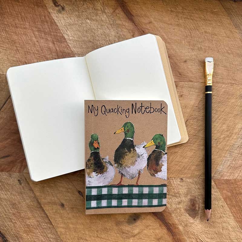 Alex Clark Happy Mallards Small Kraft Notebook | Aldiss