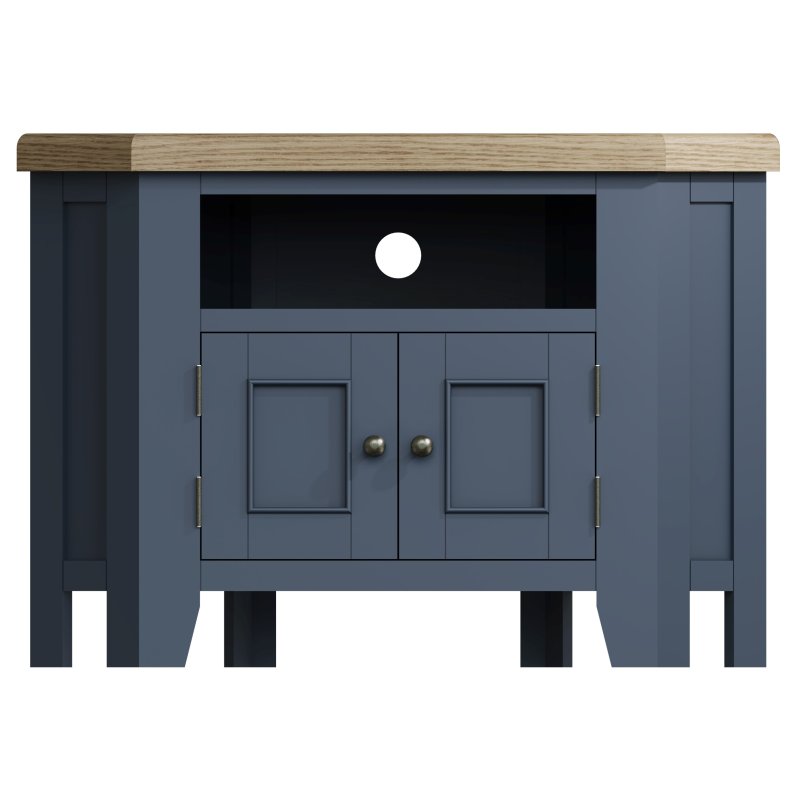 Heritage Editions Blue Corner TV Unit | Aldiss of Norfolk