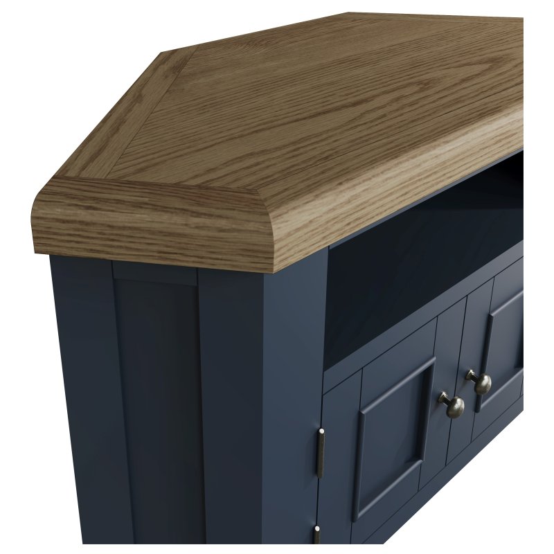 Heritage Editions Blue Corner TV Unit | Aldiss of Norfolk