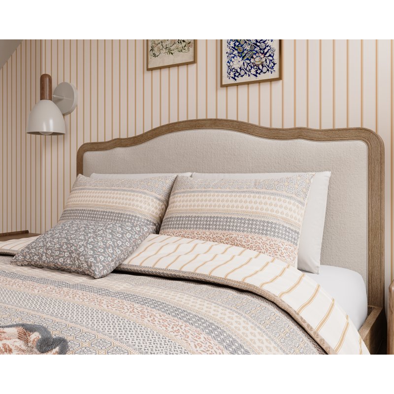 Helena Springfield Folk Stripe Graphite Copper Cover Set - Aldiss