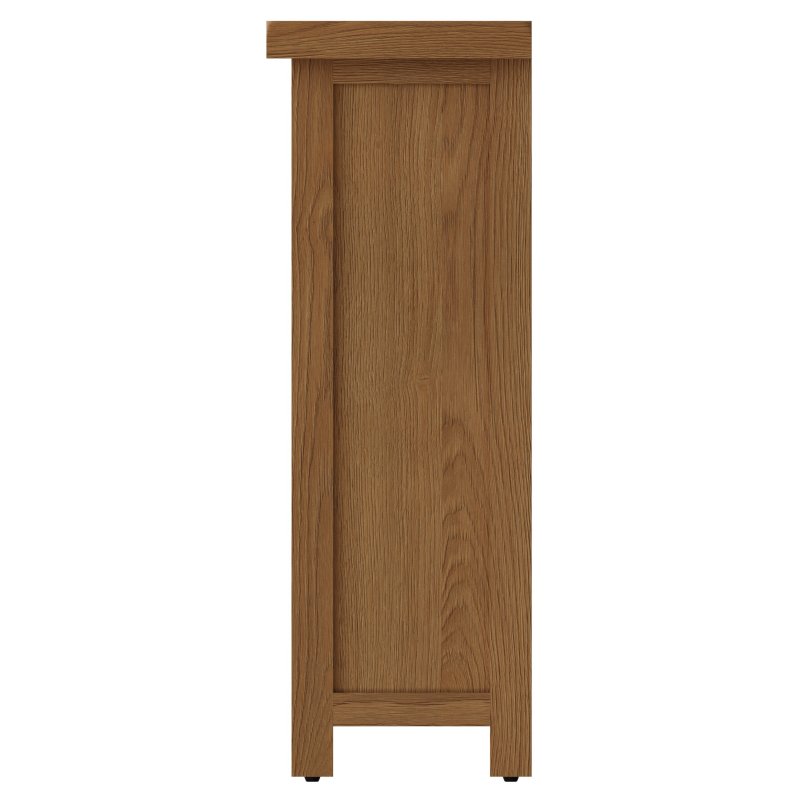 Norfolk Oak Narrow Bookcase | Aldiss Oak Furniture